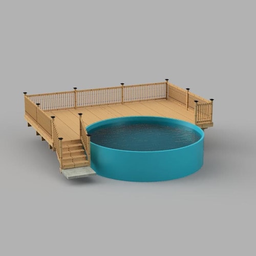 Plans for Above Ground Pool Deck 6x10 - Etsy