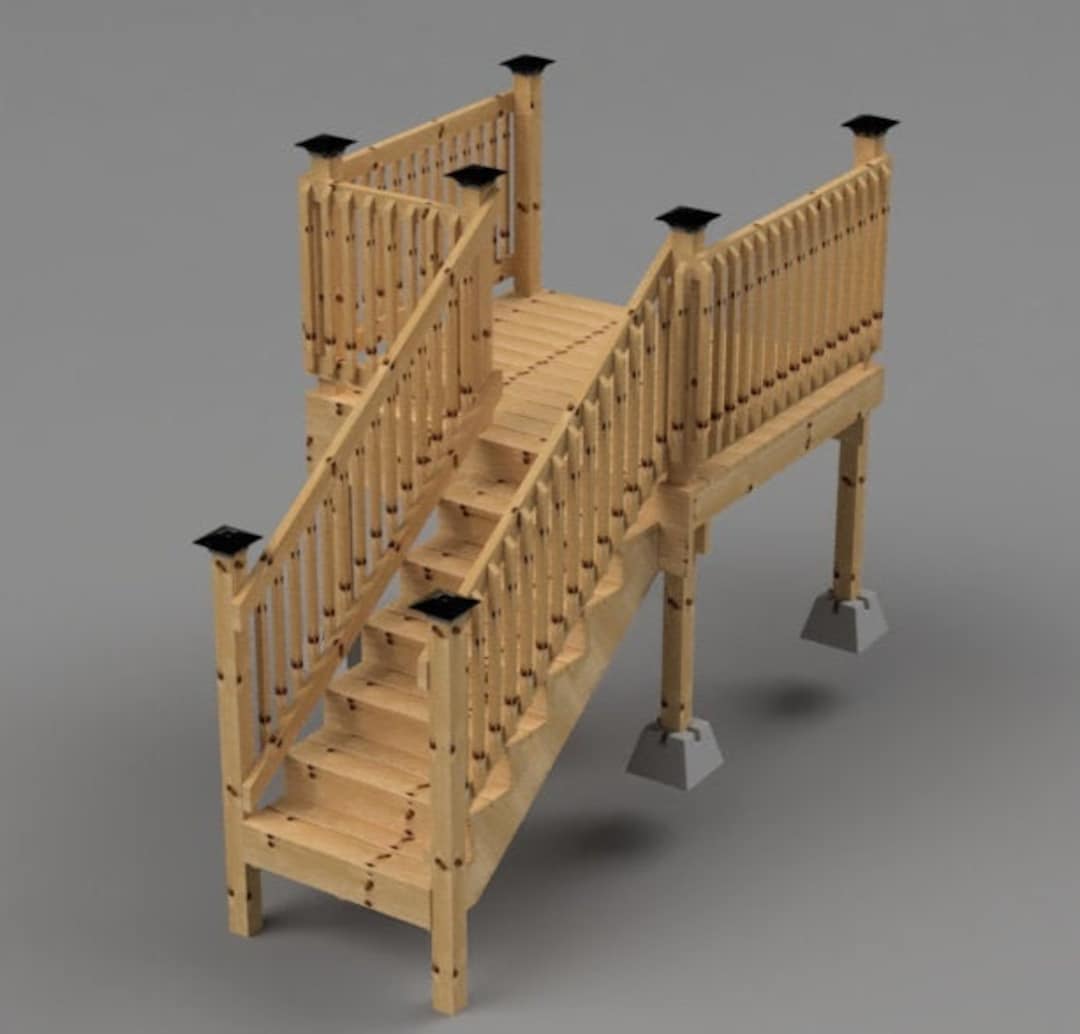 Above Ground Pool Deck Plans (5x6) Front Entry - Etsy