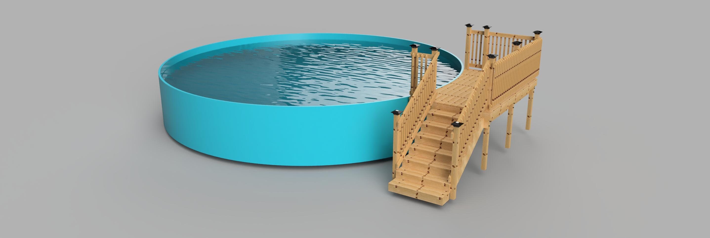 Plans for Above Ground Pool Deck 6x10 26' Round Pool. - Etsy
