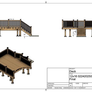 Plans for Above Ground 12x16 Pool Deck for an 12x24 Oval Pool 52" High ...