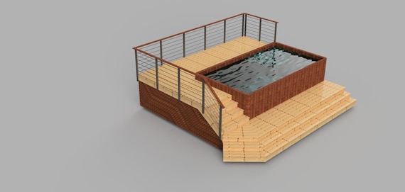 Deck Plans for 8'x 14.5' Swim Spa - Etsy