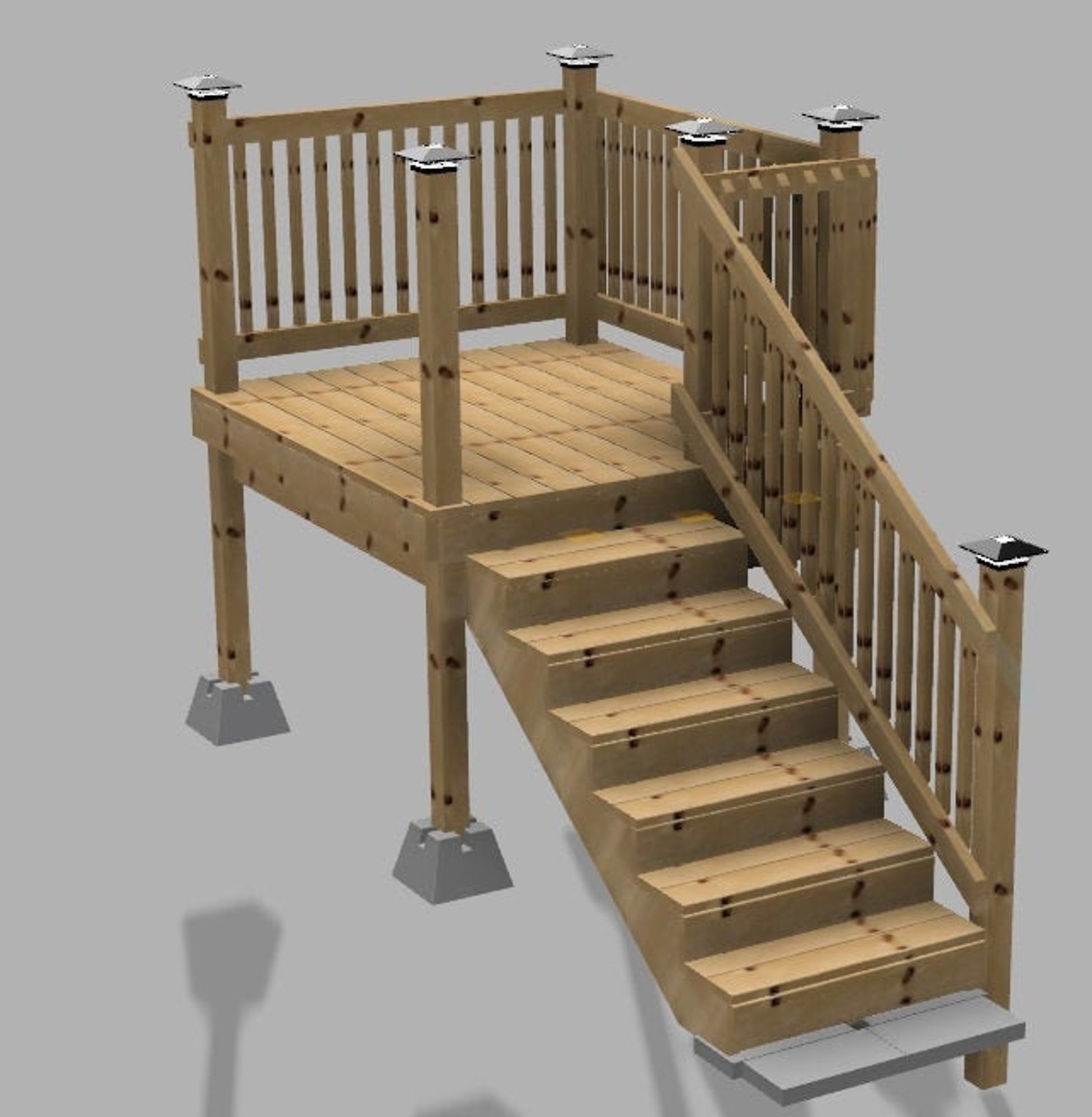 Above Ground Pool Deck Plans (5x6) - Etsy Canada