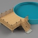 Plans for Above Ground Pool Deck (16x16) 30' Round Pool 54" High - Etsy