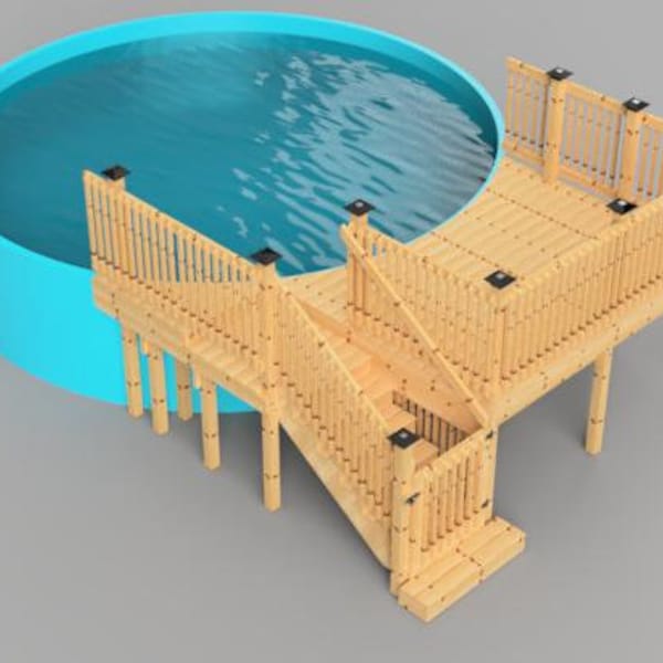 Oval Pool Deck Plans - Etsy