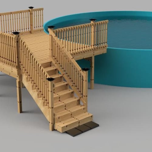 Plans for Above Ground Pool Deck 10x12 27' Round Pool - Etsy