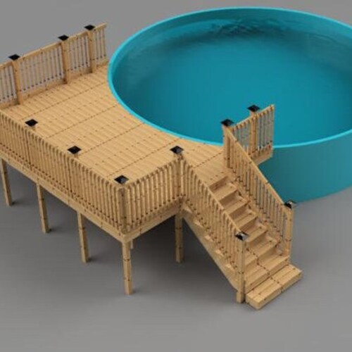 Plans for Above Ground Pool Deck 10x12 18' Round Pool. . - Etsy
