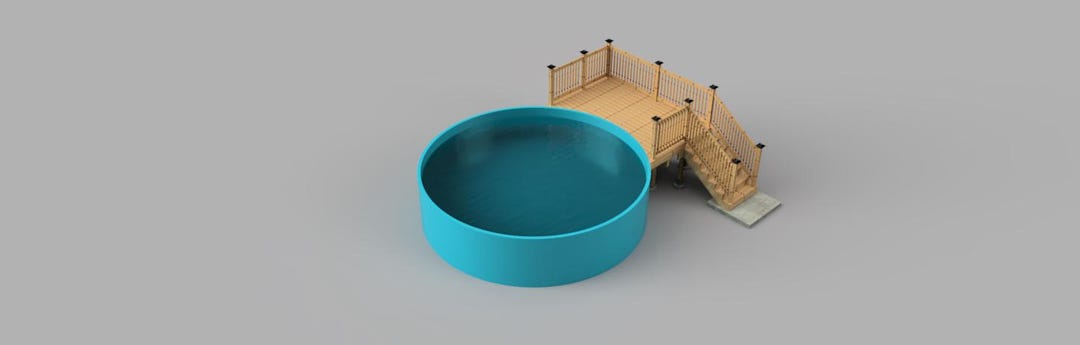 Plans for Above Ground Pool Deck (8x12) 18' Round Pool. . - Etsy