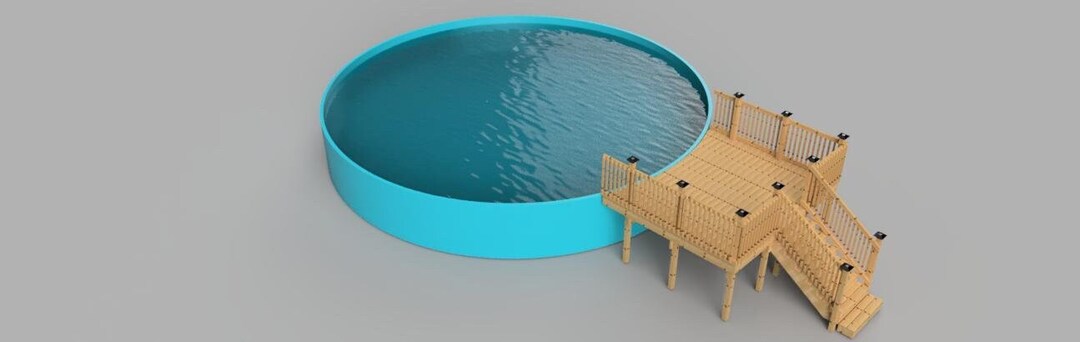 Plans for Above Ground Pool Deck (10x12) 27' Round Pool. - Etsy
