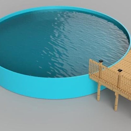Plans for Above Ground Pool Deck 12x12 24' Round Pool. - Etsy
