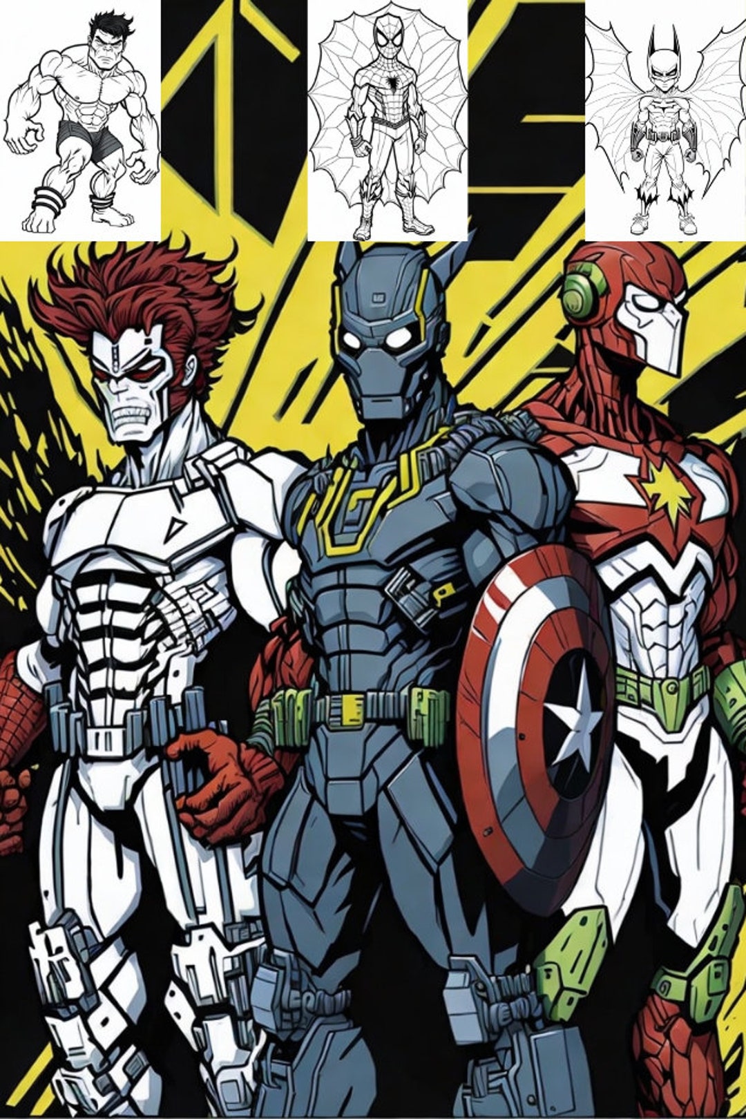 Vibrant Marvel Coloring Book for Kids-adventure-filled Pages for ...