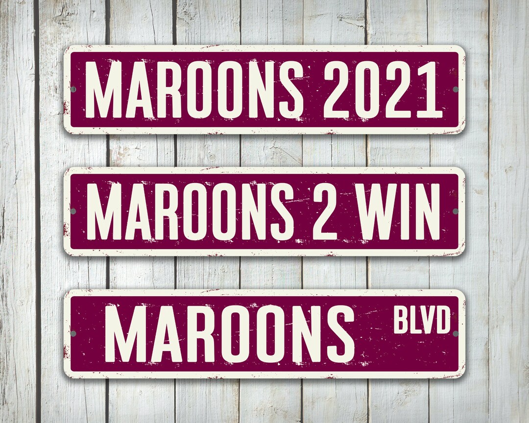 QLD Maroons State of Origin NRL Rugby League Sign - Personalize ...