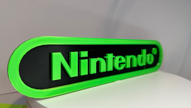 Old School Nintendo Sign Custom Colors - Etsy