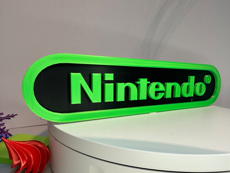 Old School Nintendo Sign Custom Colors - Etsy