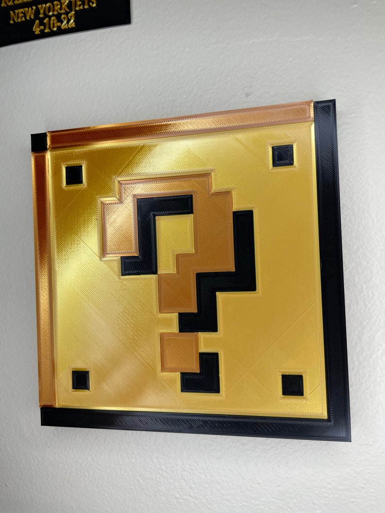 Mario Question Mark Block Display 8 Bit - Etsy