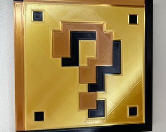 Super Mario Mystery Block Svg - Etsy