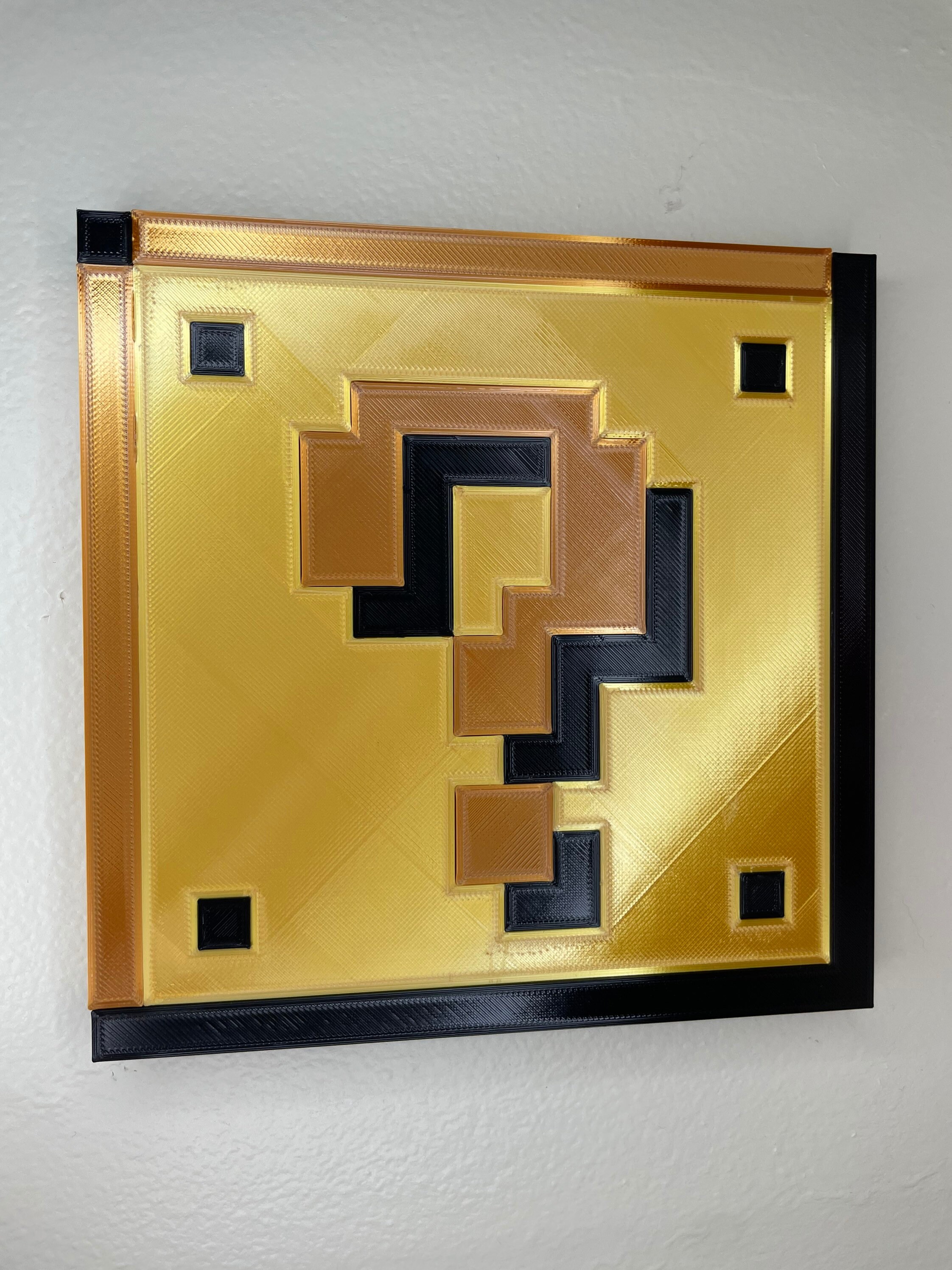 Mario Question Mark Block Display 8 Bit - Etsy