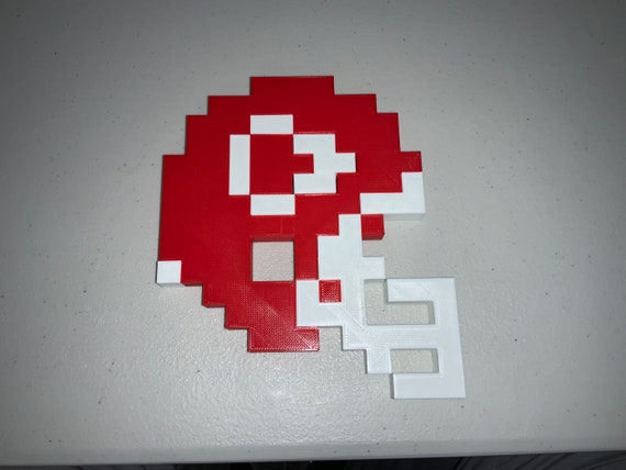 Tecmo Super Bowl Chiefs Helmet 8 bit | Etsy