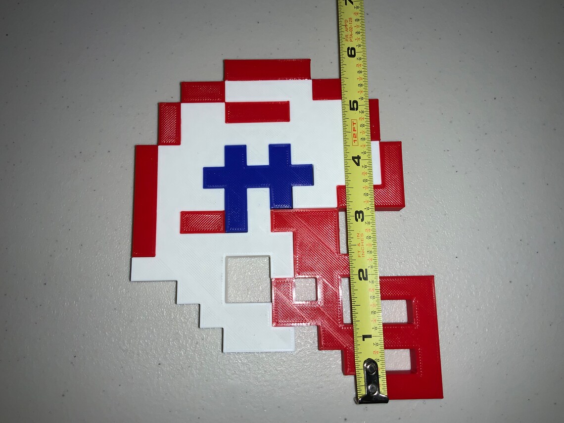 Tecmo Super Bowl Patriots Helmet 8 Bit - Etsy