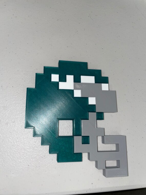 Tecmo Super Bowl Eagles Helmet 8 bit | Etsy