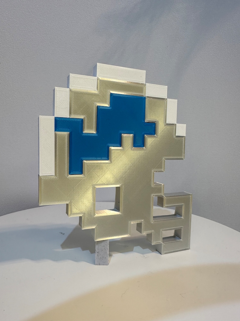 Tecmo Super Bowl Lions Helmet 8 Bit - Etsy