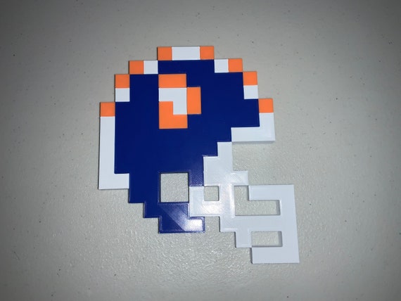 Tecmo Super Bowl Broncos Helmet 8 Bit | Etsy