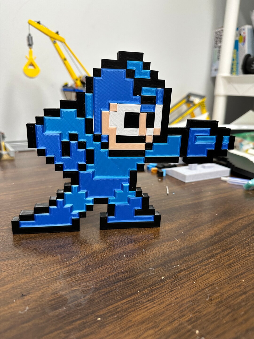 Mega Man 8 Bit Shiny Blue Shooting - Etsy