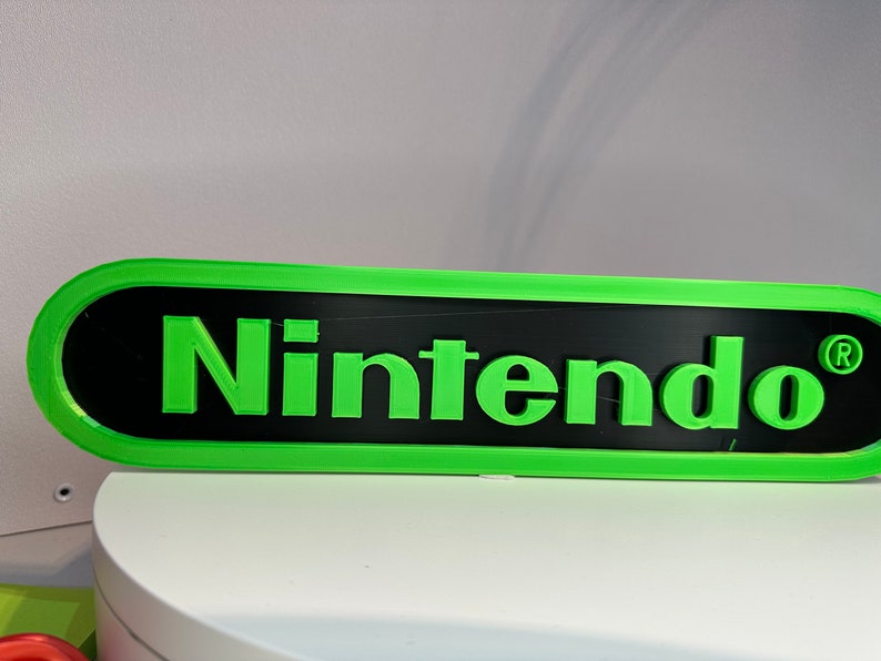 Old School Nintendo Sign Custom Colors - Etsy