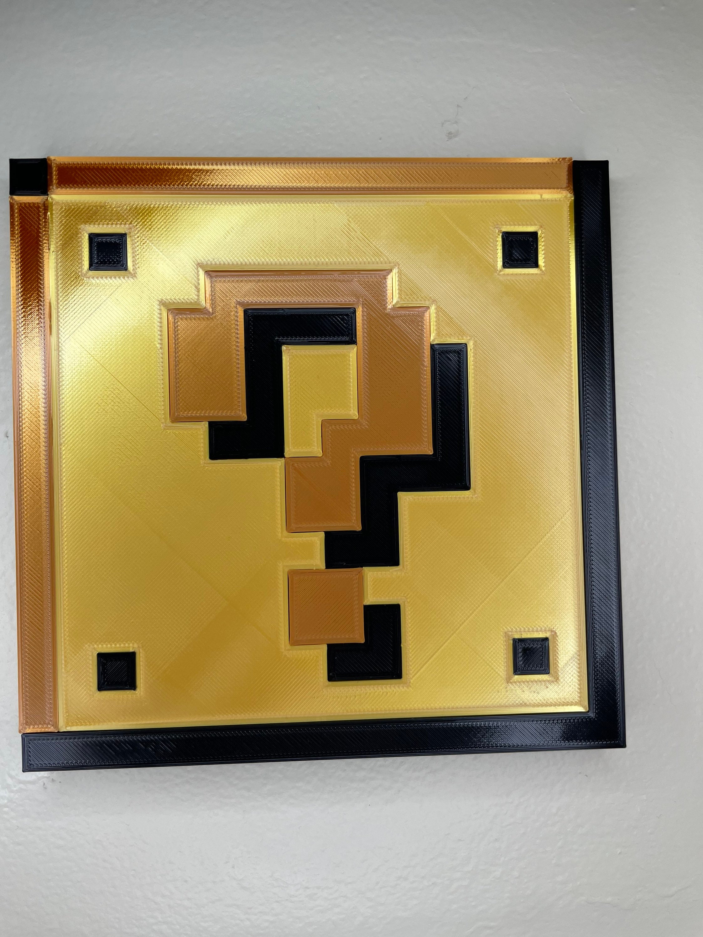 Mario Question Mark Block Display 8 Bit - Etsy