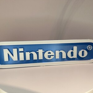 Old School Nintendo Sign Custom Colors - Etsy