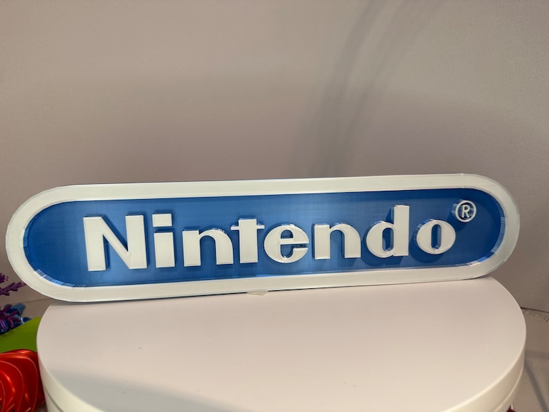 Old School Nintendo Sign Custom Colors - Etsy