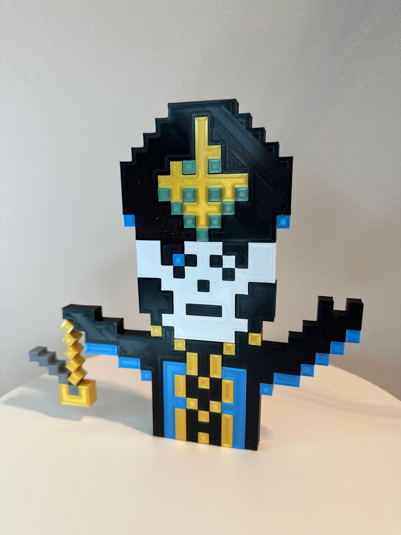 Ghost Band Papa Emeritus 8 Bit Black Vestment Figure With Censer - Etsy
