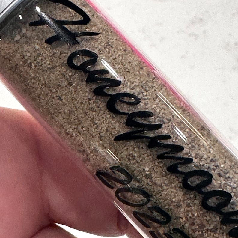 Personalized Honeymoon Sand Glass Heart Jar Cork Closure Honeymoon ...