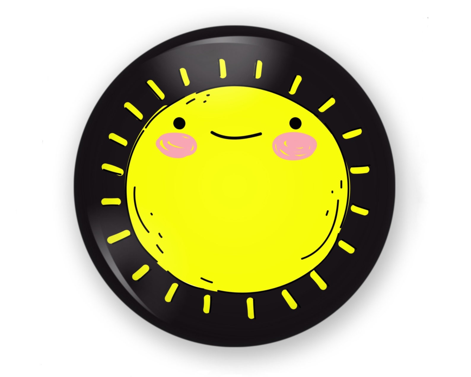 Be Happy Button or Magnet Joyful Button Happy Pin Sunny - Etsy