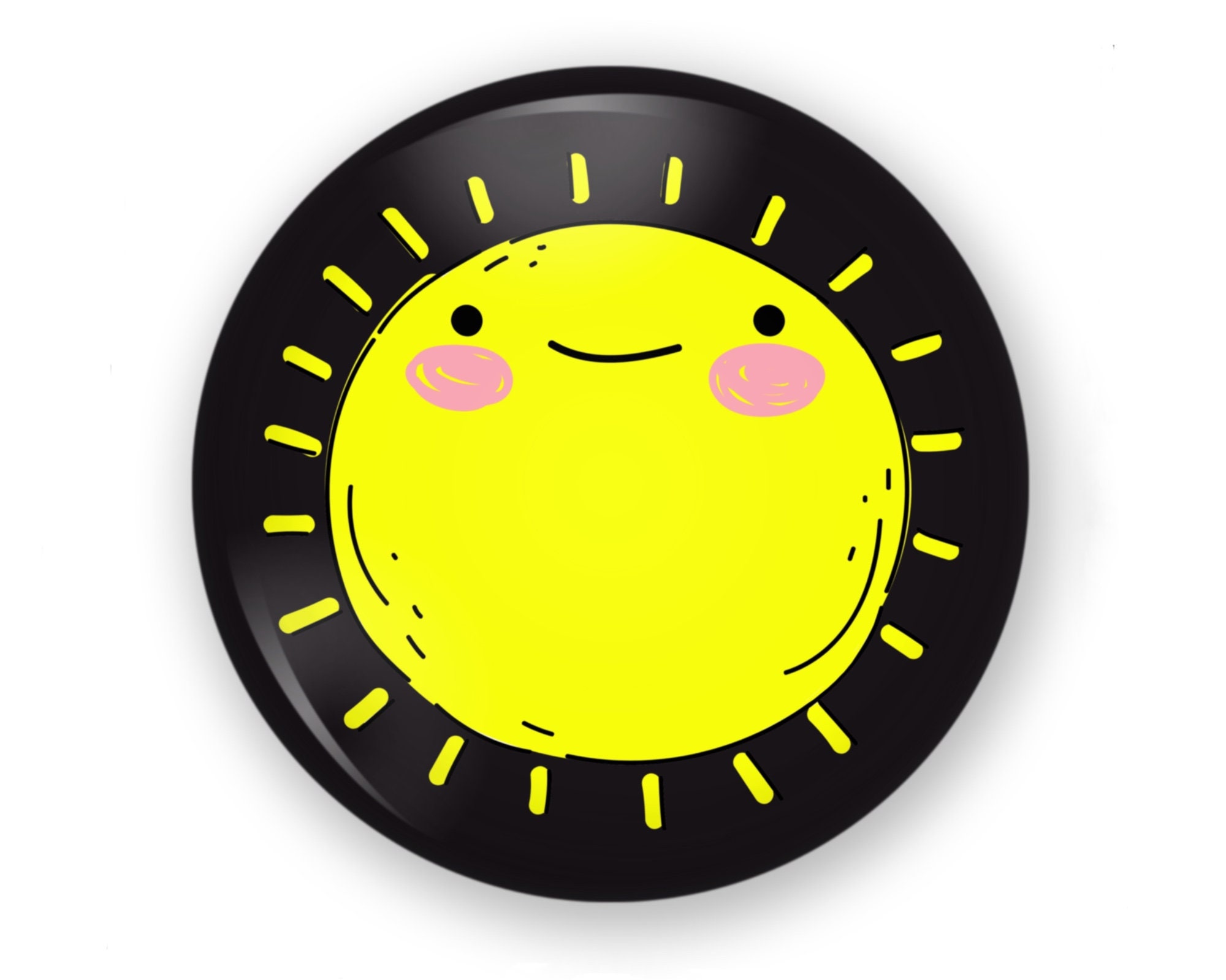 Be Happy Button or Magnet Joyful Button Happy Pin Sunny - Etsy