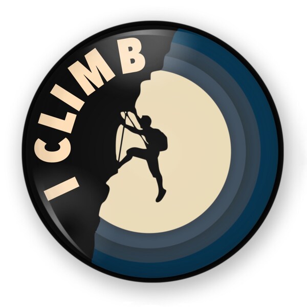Rock Climber Pin - Etsy