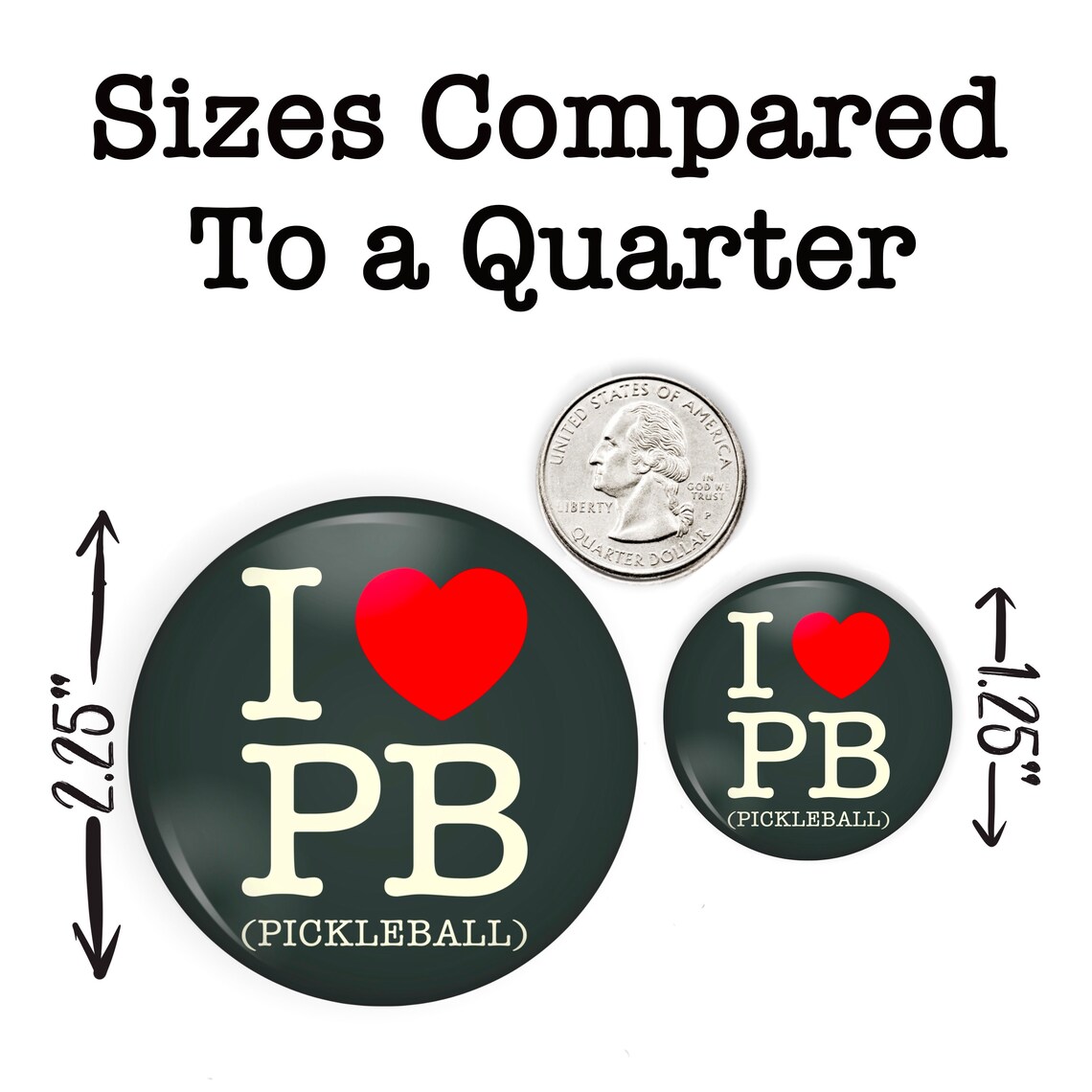 Pickleball Button or Magnet, Pickleball Pin, Pickleball Magnet ...