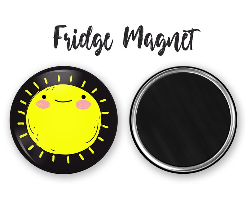 Be Happy Button or Magnet Joyful Button Happy Pin Sunny - Etsy