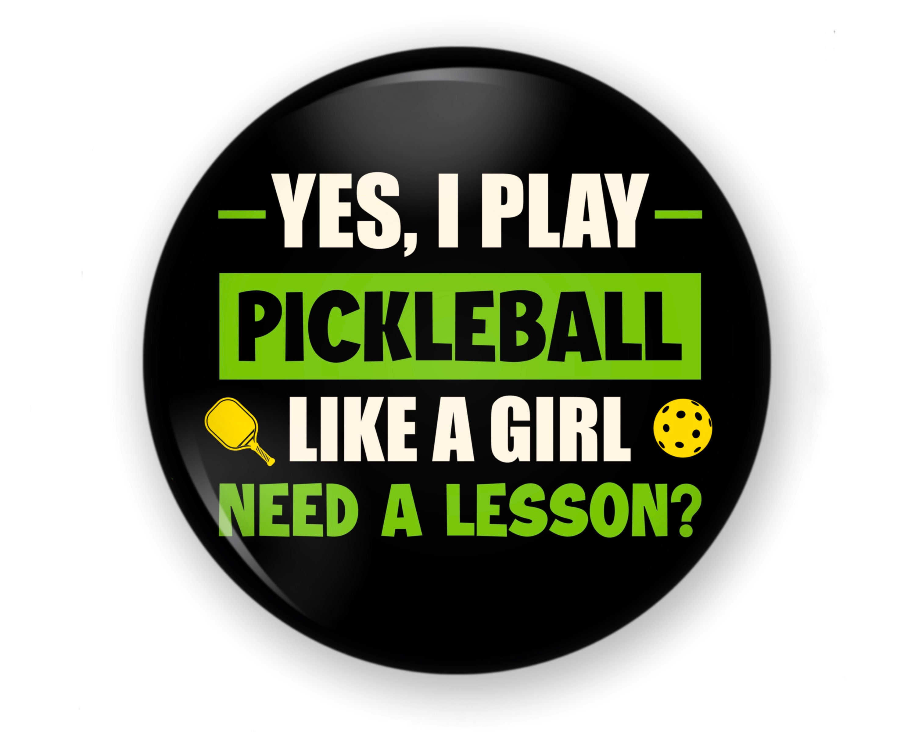 Pickleball Button or Magnet Pickleball Pin Pickleball - Etsy