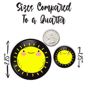Be Happy Button or Magnet Joyful Button Happy Pin Sunny - Etsy