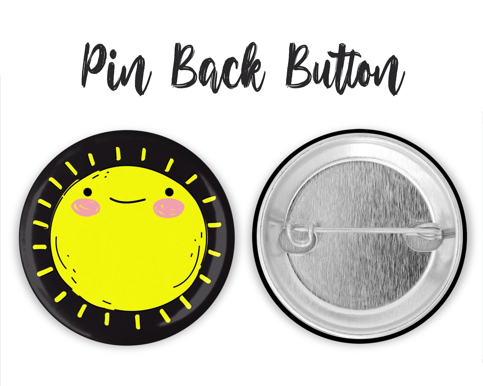 Be Happy Button or Magnet Joyful Button Happy Pin Sunny - Etsy