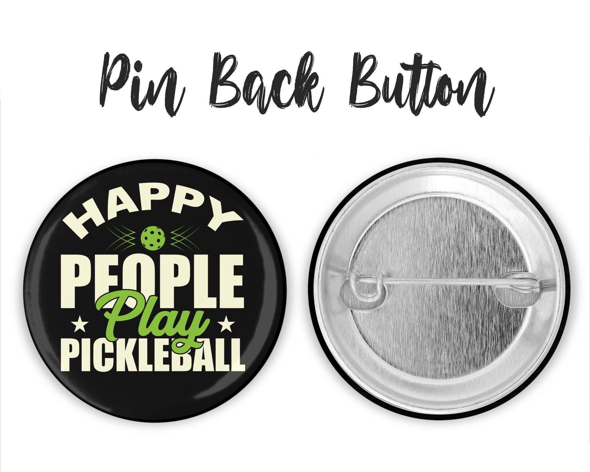 Pickleball Button or Magnet, Pickleball Pin, Pickleball Magnet ...