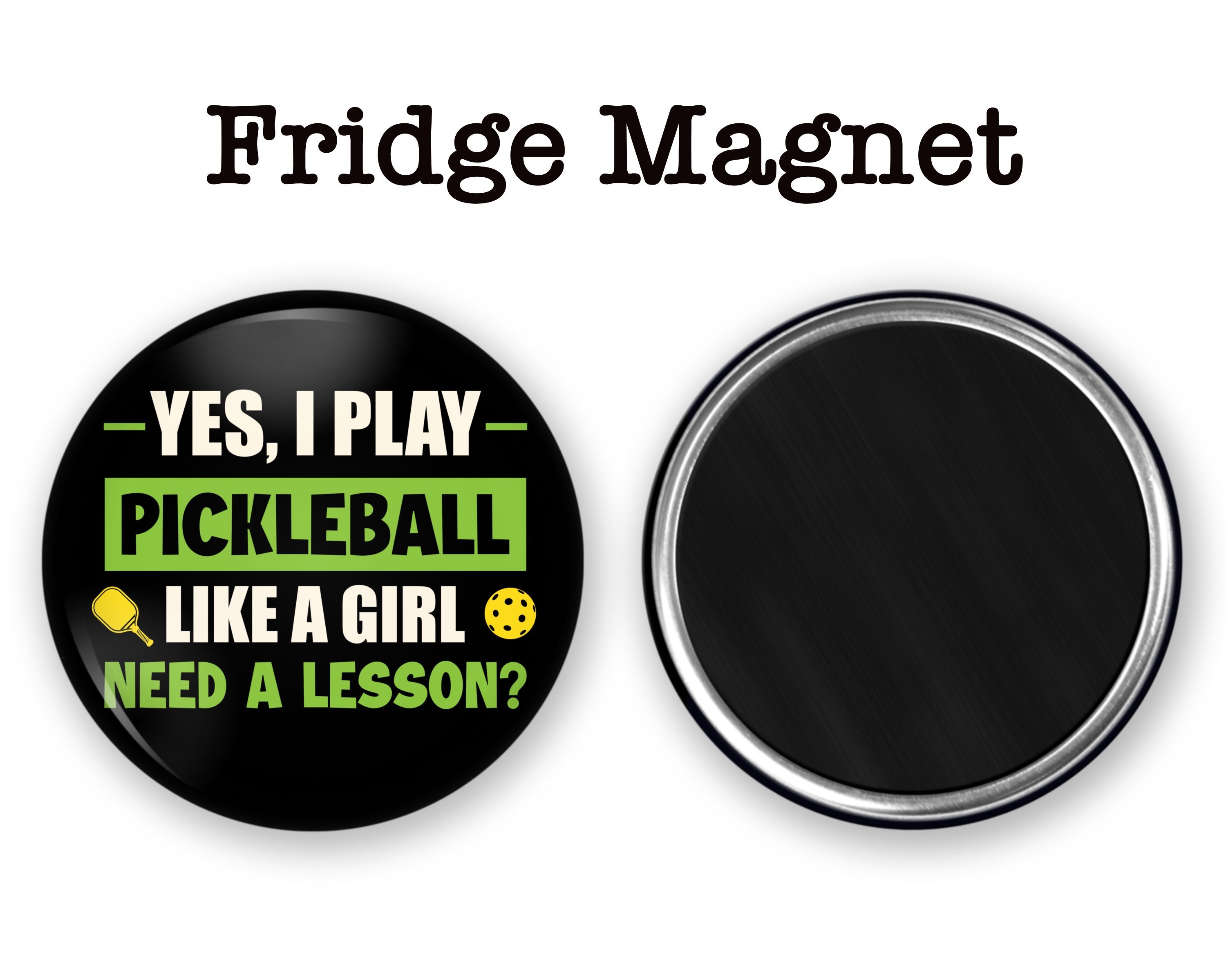 Pickleball Button or Magnet Pickleball Pin Pickleball - Etsy