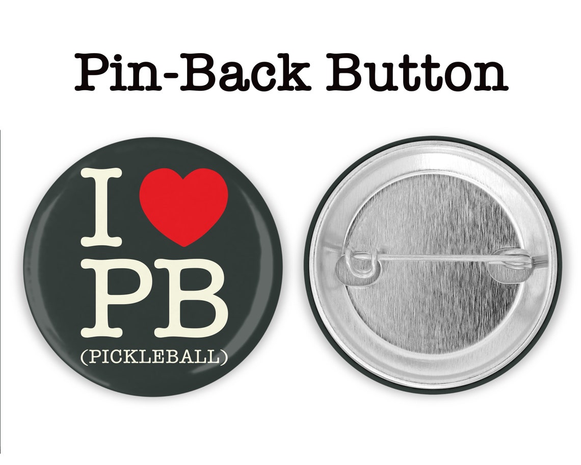 Pickleball Button or Magnet, Pickleball Pin, Pickleball Magnet ...
