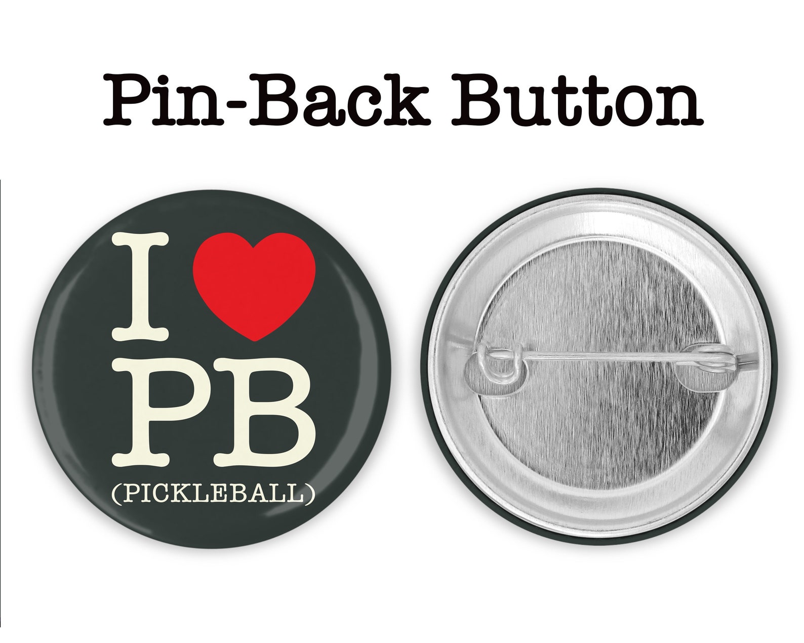 Pickleball Button or Magnet, Pickleball Pin, Pickleball Magnet ...