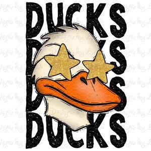 Duck Preppy Mascot PNG Digital Design - Duck Mascot - School Spirit ...