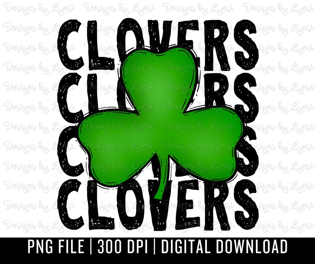 Clovers Preppy Mascot PNG Digital Design - Clover Mascot - School ...