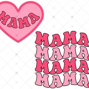 Mama Stacked SVG | PNG Digital Design - Valentines Day Svg - Trendy ...