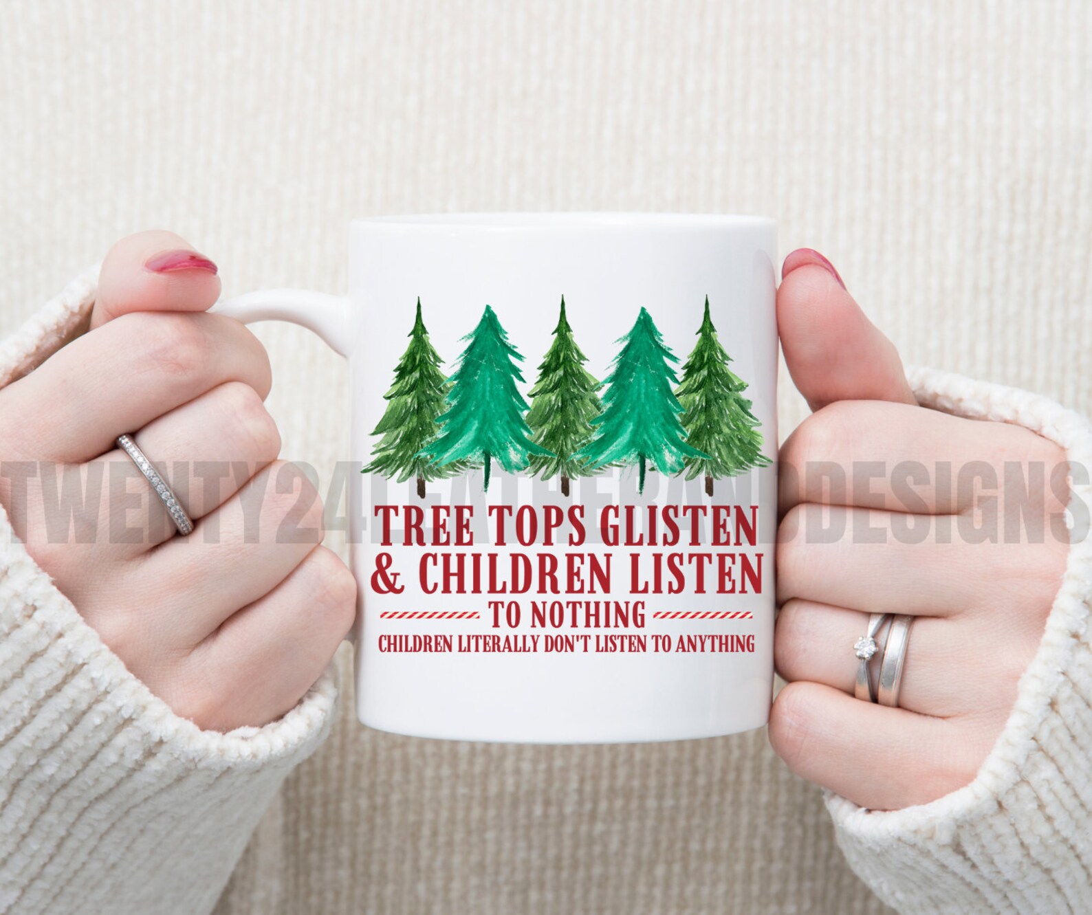 Tree Tops Glisten Children Listen PNG Digital Download - Sublimation ...