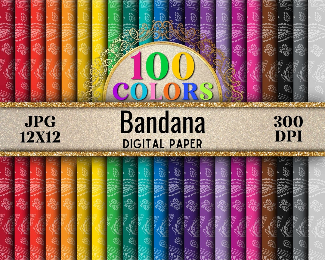 Bandana Digital Paper JPG - Scrapbook Paper - Textured Paper ...