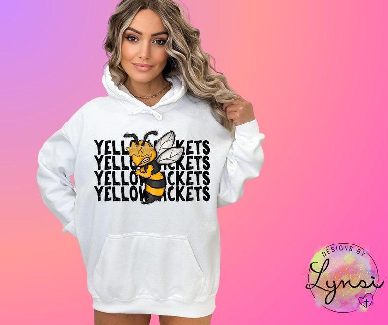 Yellowjackets Preppy Mascot PNG Digital Design - Jacket Mascot - School ...